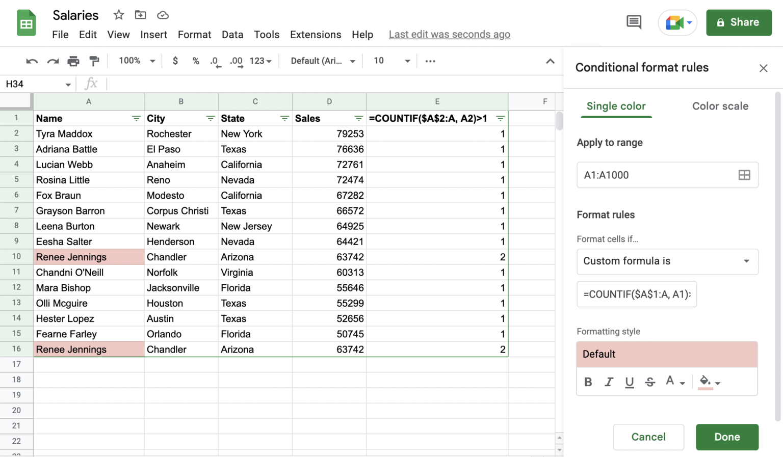 How find duplicates in Google Sheets? - Sheets For Corporate